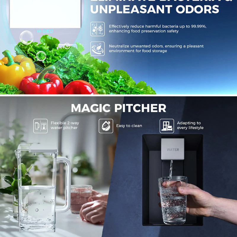 Haier HRF-IT540AG(GL)U1 540L 2-Door Twin Inverter Refrigerator Magic ...