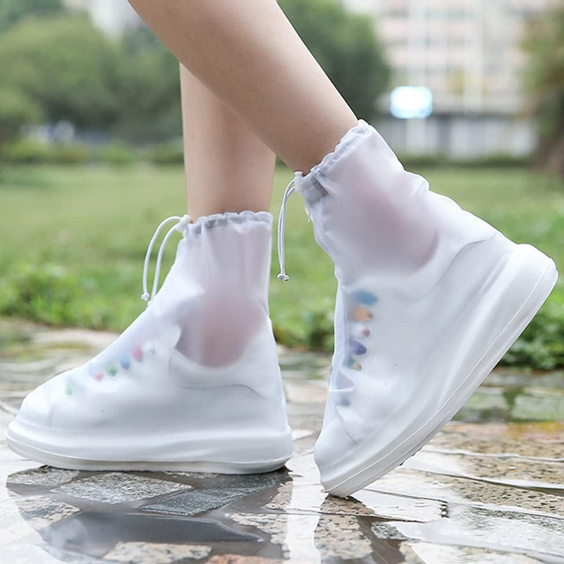 Waterproof Shoes Cover Reusable Anti-Slip Rain Boots Outdoor Travel ...
