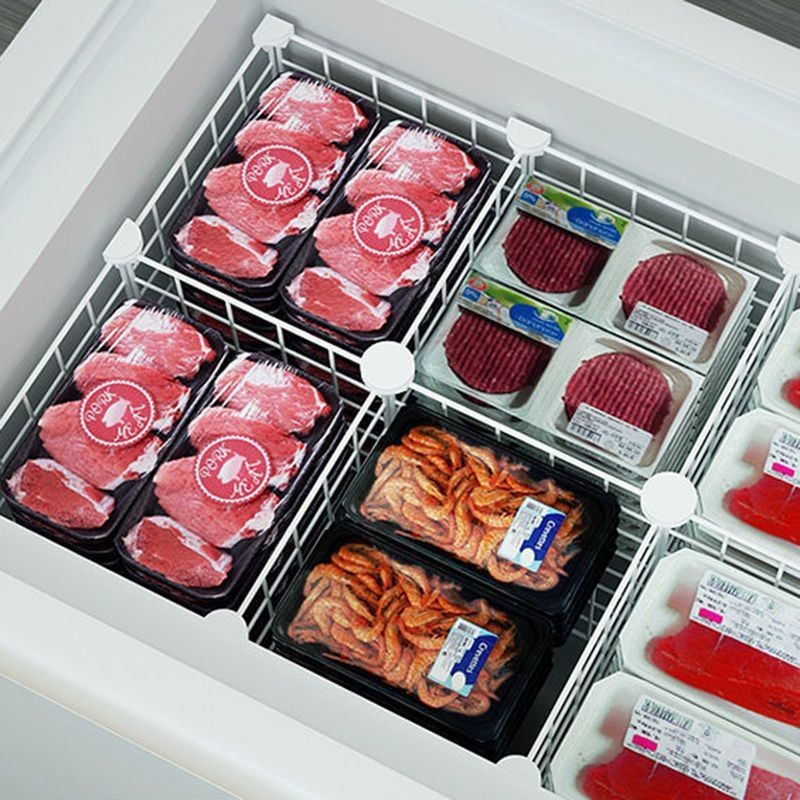 Ice cream cabinet, refrigerated cabinet, partition compartment cabinet ...
