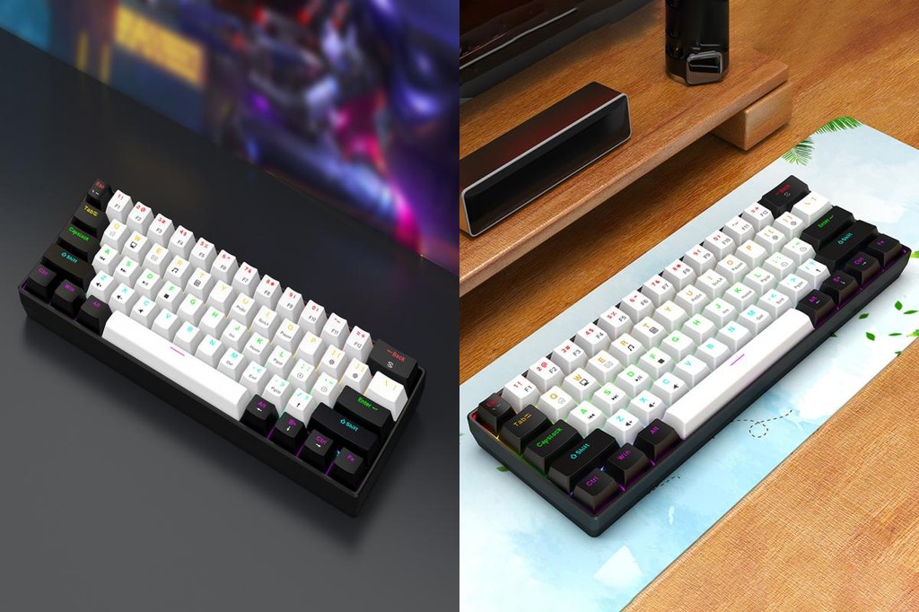 Dust-proof Keyboard Rgb Mechanical Keyboard Compact 61 Keys Rgb ...
