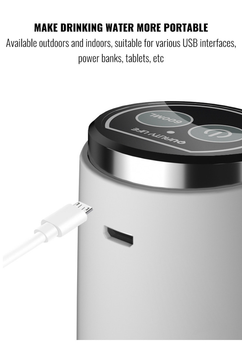 Electric Bottle Spritzer Water Dispenser USB Charging Household ...