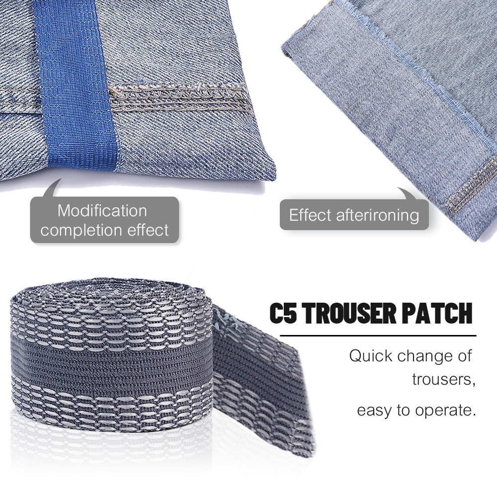 SFSE- Iron-on Instant Hem Tape -Trousers Edge Modified Strips -No Sew Hemming - DIY Sewing ...