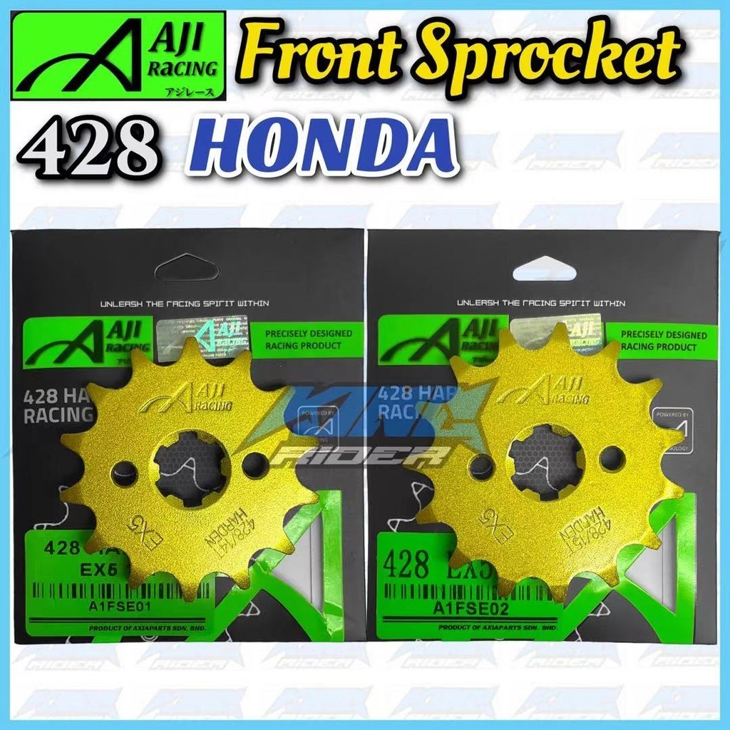 AJI RACING 428 Front Sprocket Honda Gold Sprocket ORIGINAL EX5 Wave 100 ...