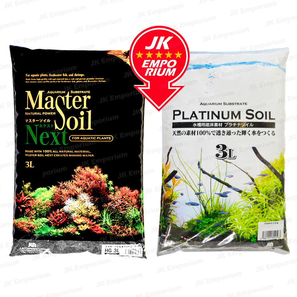 3L Jun Japan Master Soil Next Platinum Soil Powder Type Aquarium ...
