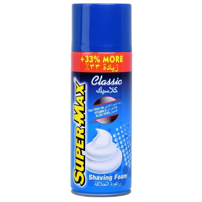 Supermax Shaving Foam 400ml-Exp 2025 | Shopee Malaysia