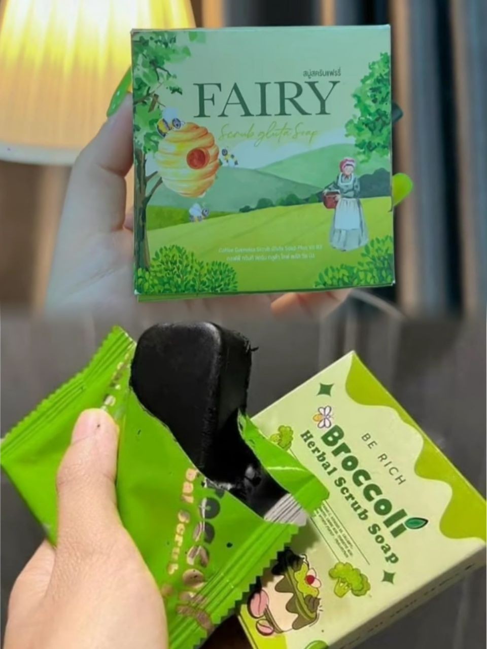 (NEW)FAIRY SCRUB GLUTA SOAP 55g / SABUN BROKOLI SCRUB/FAIRY COFFEE ...