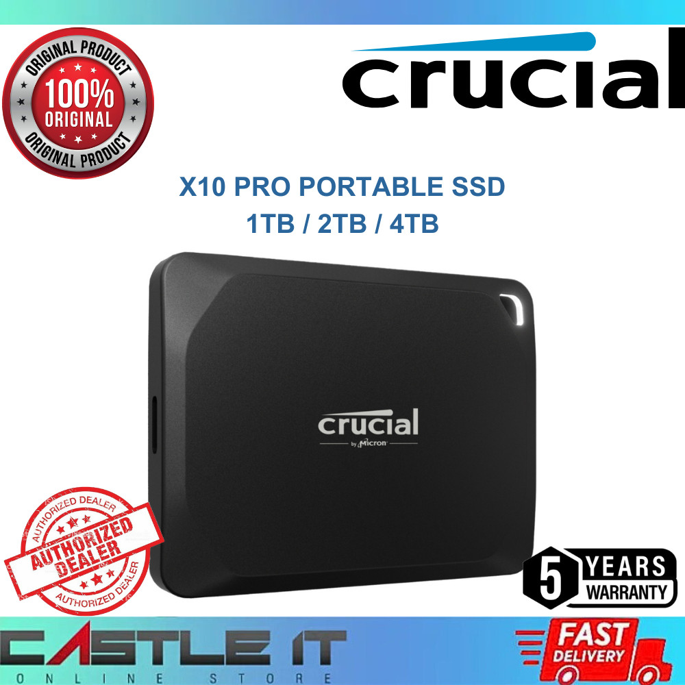 Crucial X10 Pro X10 Portable External SSD USB-C Gen2x2 2100MB/s Rugged ...