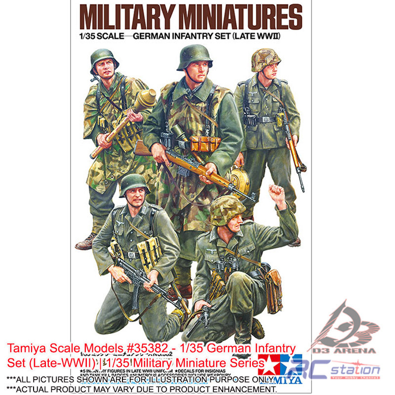 Tamiya Scale Models #35382 - 1/35 German Infantry Set (Late-WWII) | 1/ ...