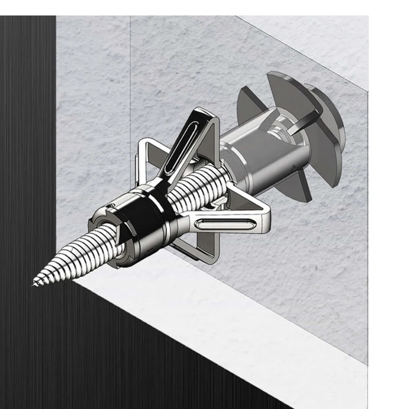 10Pcs M4 M5 M6 M8 Hollow Wall Anchors Metal Cavity Plasterboard Plug ...