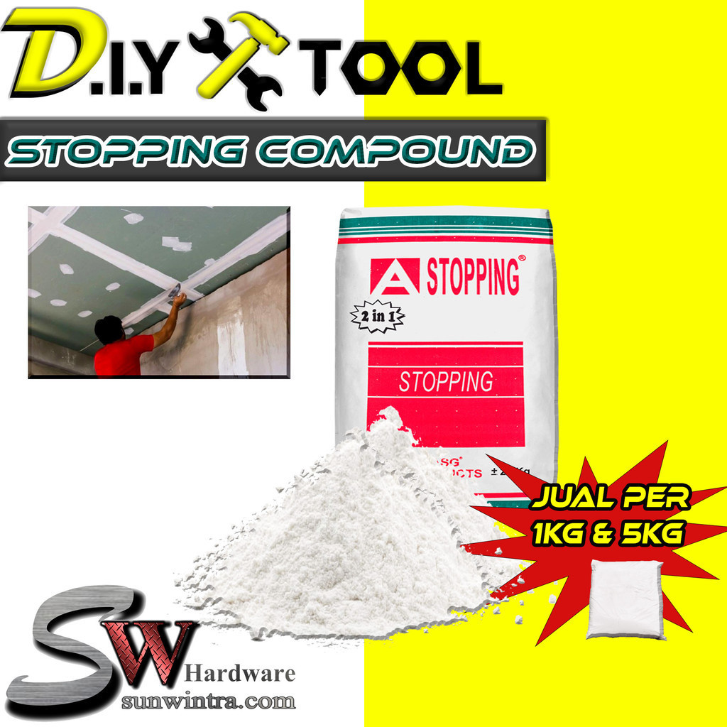 SW HARDWARE Stopping Compound Plaster Ceiling Wall Repair Simen Plaster ...