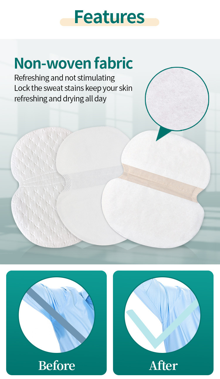 10 Pcs Anti Sweat Pad Disposable Anti Sweat Pad Underarm Armpit Guard ...