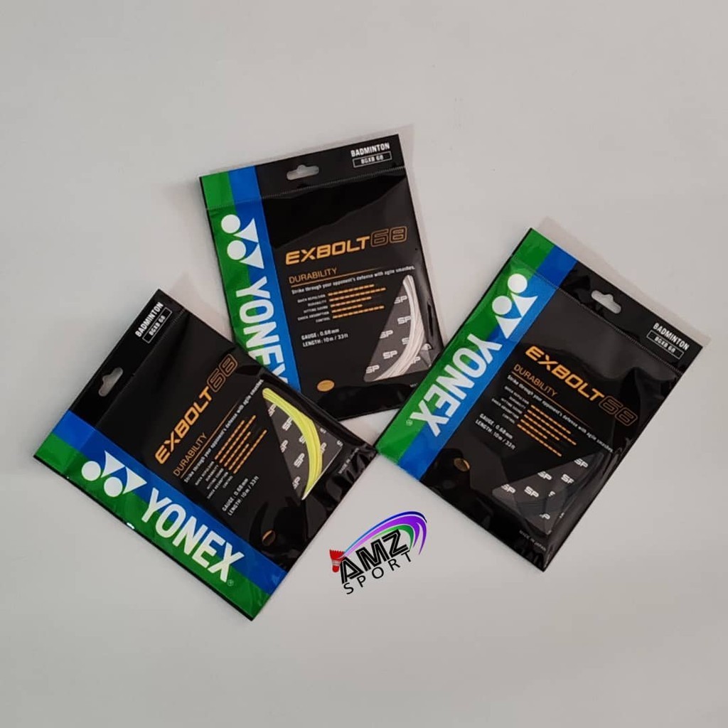 YONEX EXBOLT 68 BADMINTON HIGH END STRING (ORIGINAL & READYSTOCK ...