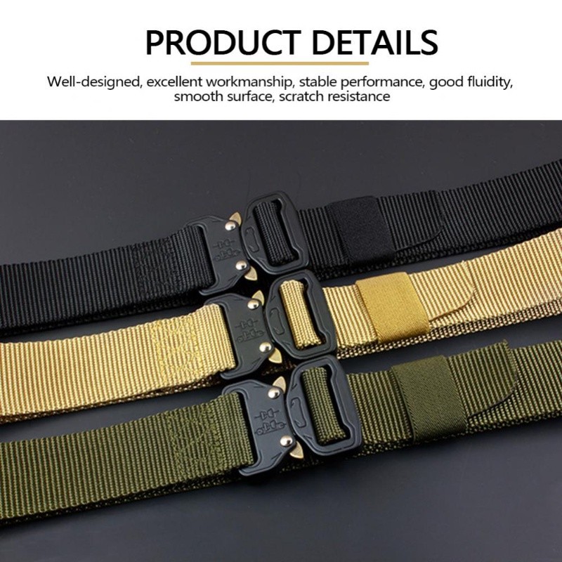 FREE SHIPPING Cobra Nylon Belt Heavy Duty Metal Buckle Military Belts ...