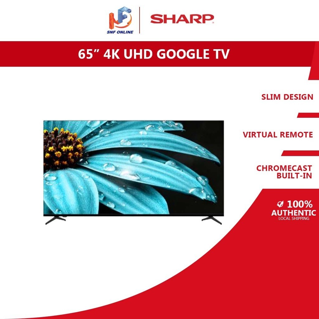 Sharp 65" 4K UHD Google TV 4TC65FJ1X | Shopee Malaysia