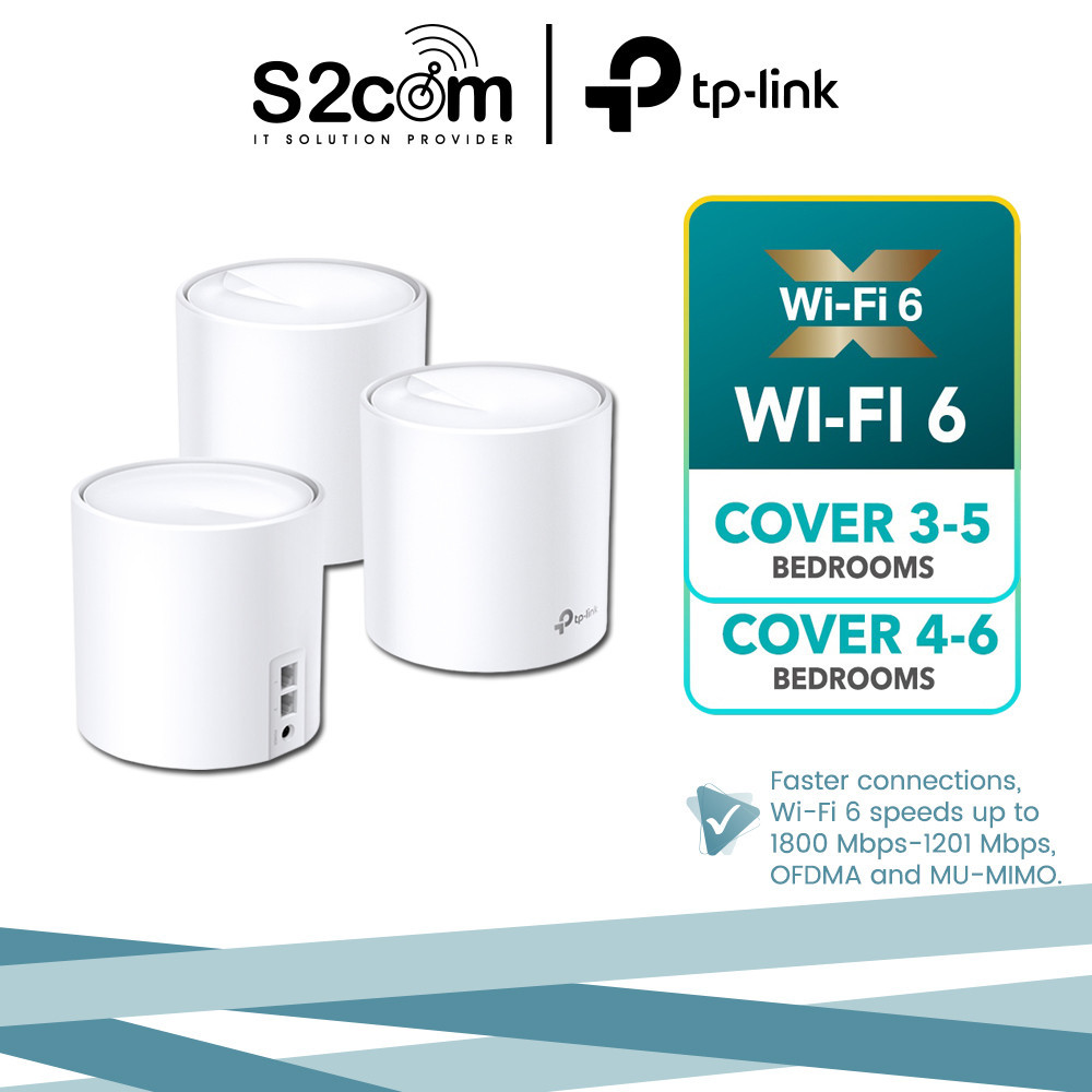 TP-Link Deco X20 AX1800 Whole Home Wifi 6 Mesh Wi-Fi System AP or ...