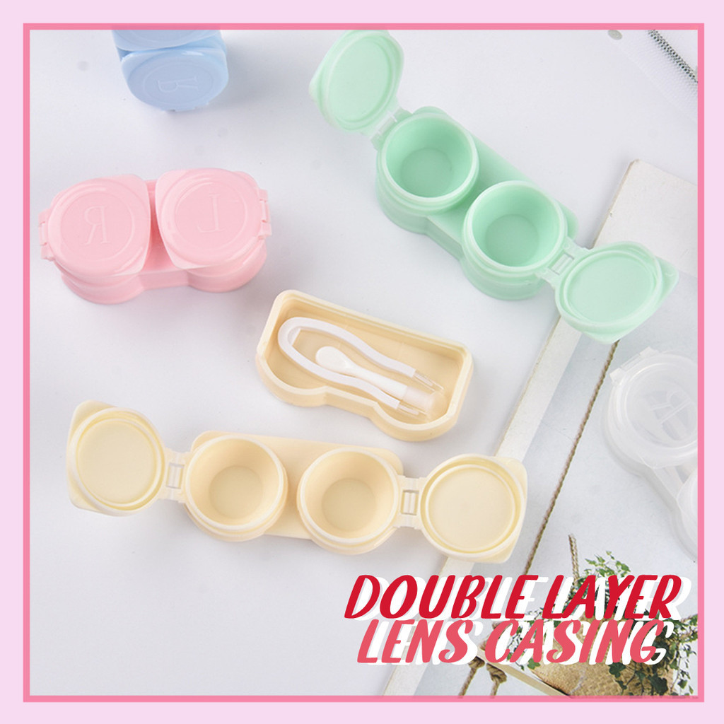 EGG Double Layer Contact Lens lenses case colour contact lenses casing ...