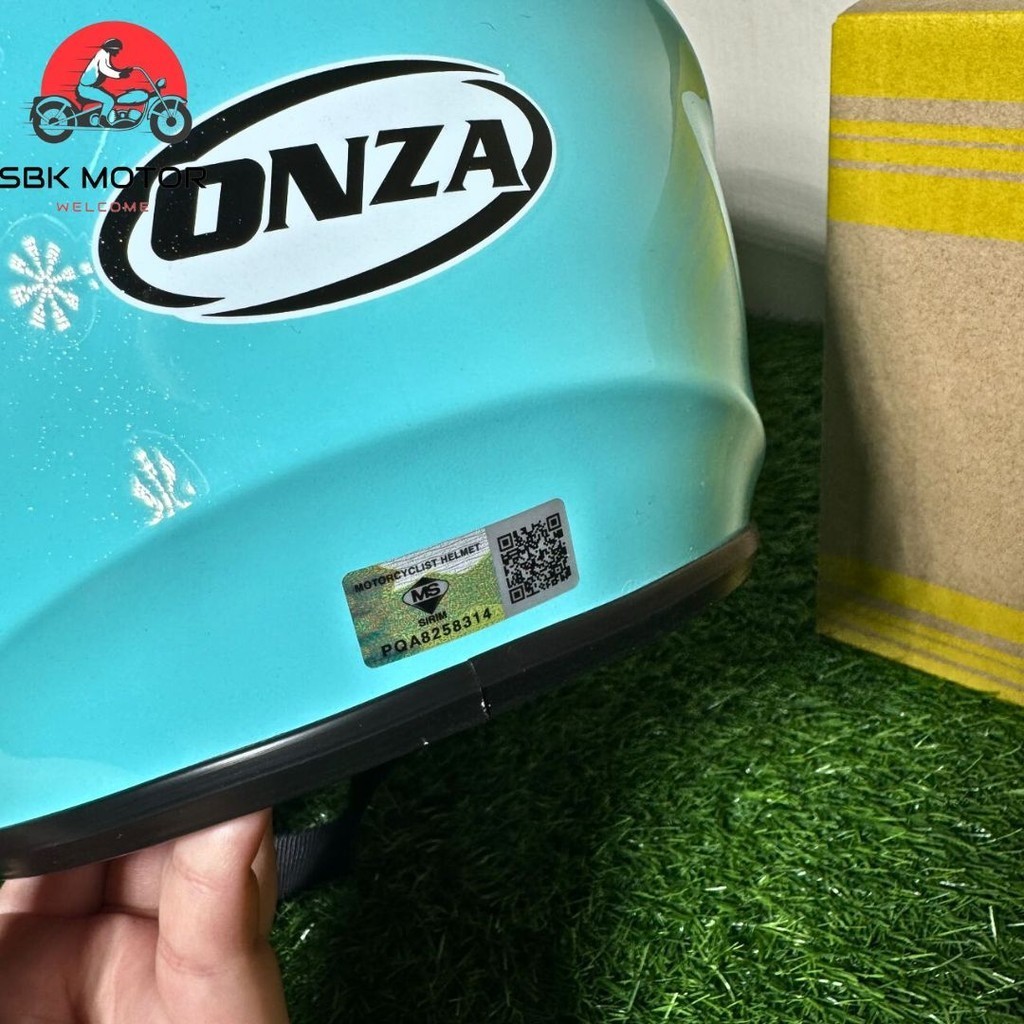 ONZA HELMET BUDAK K1 FOR HELMET KID (SIRIM APPROVED) BABY BLUE MINT ...