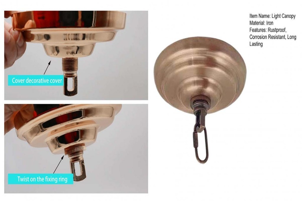 beinghat Pendant Light Cover Plate Easy Install Ceiling Light Canopy ...