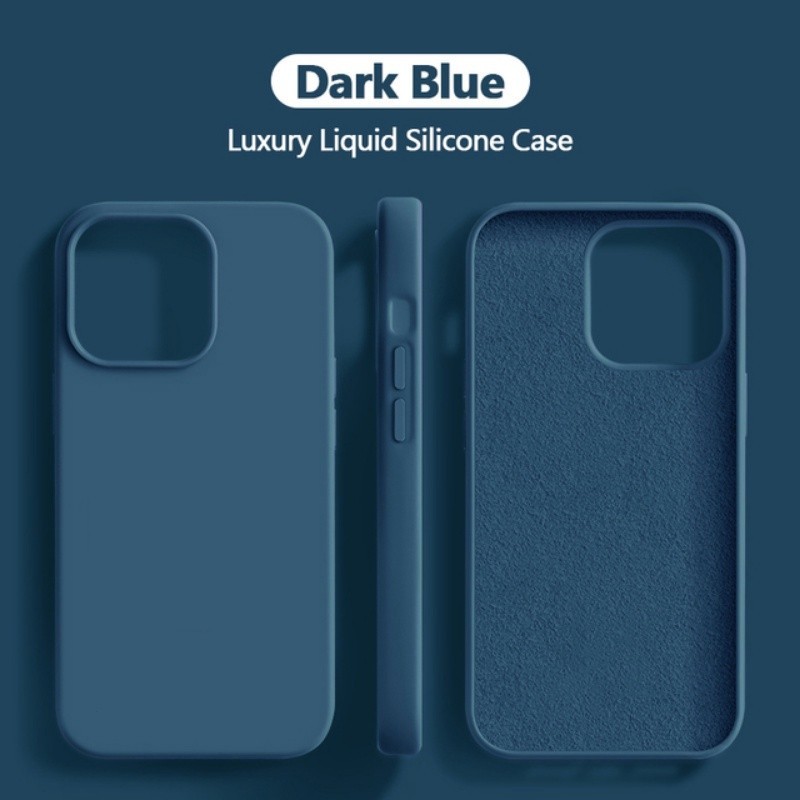 Liquid Silicone Case For iPhone 15 13 11 16 12 14 Pro Max Shockproof ...