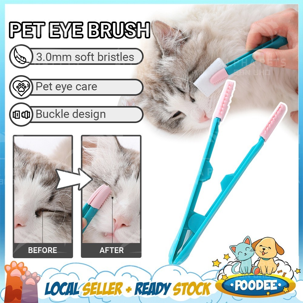 POODEE Cat Tear Stain Cleaner Pet Eye Wipes Eye Mucus Remover Comb Cat ...