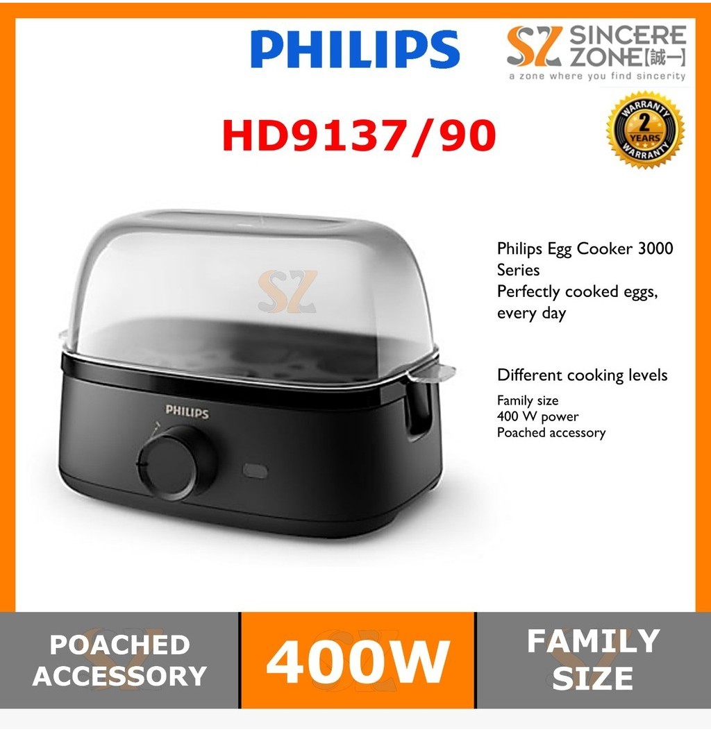 Philips HD9137/91 Egg Cooker 3000 Series I 400W (HD9137) | Shopee Malaysia