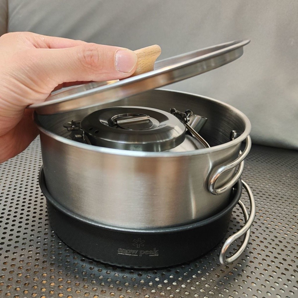 Snow Peak Outdoor Cookware Set Outdoor Cookware Set Field Pot Picnic 3 ...