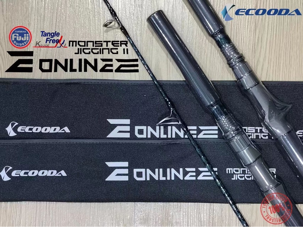 ECOODA ONLINE MONSTER JIGGING II SPINNING/ BAITCASTING (BC) FISHING ROD ...