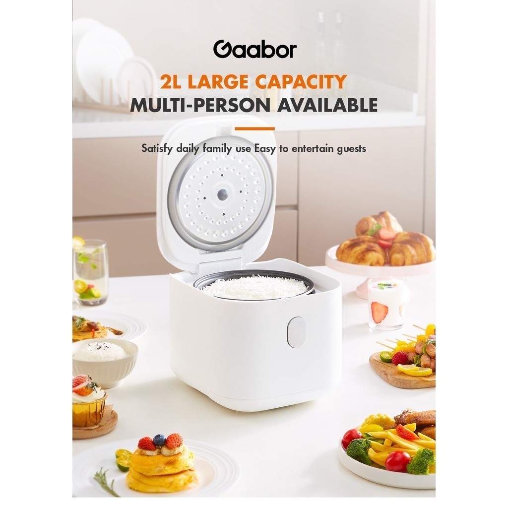 Gaabor Mini Rice Cooker (2.5L) Smart Micro Processor Rice Cooker Non ...