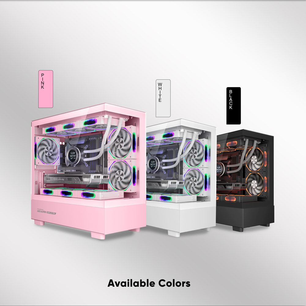 Armaggeddon Aquaron Duplex PRO MATX Dual Chamber PC Case with Tempered ...