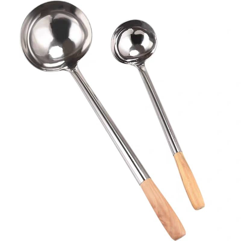 Stainless Steel Hand Made Ladle With Wood Handle/Stainless Steel Hand ...