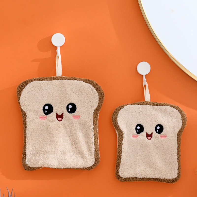 Cartoon Hand Towel Bread French Fries Egg Design Creative Kitchen ...