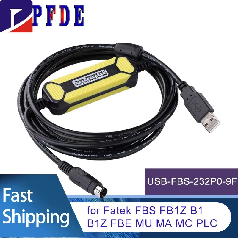 USB-FBS-232P0-9F adapter für fatek fbs fb1z b1 b1z fbe mu ma mc serie plc programmier kabel usb ...