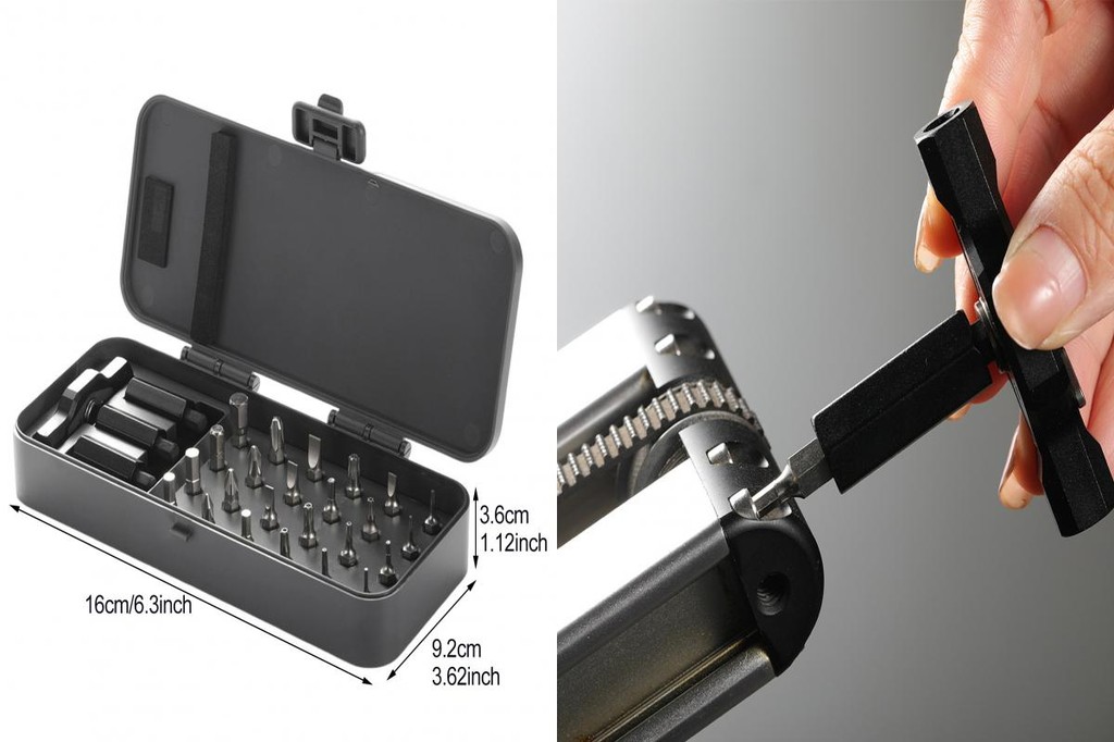 Moon* Compact Ratchet Wrench Interchangeable Arm Screwdriver Portable ...