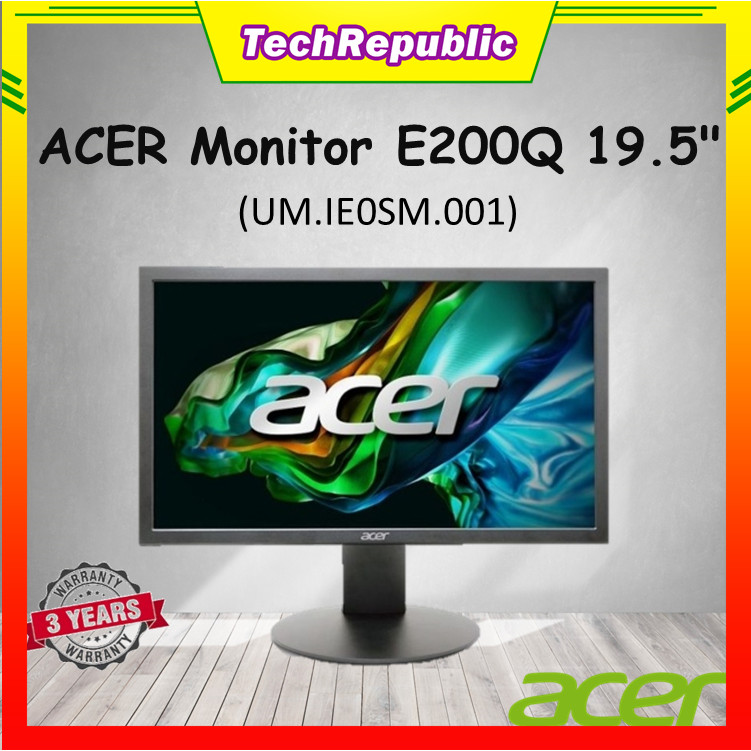 ACER LED MONITOR 19.5“ E200Q (UM.IE0SM.001) | Shopee Malaysia