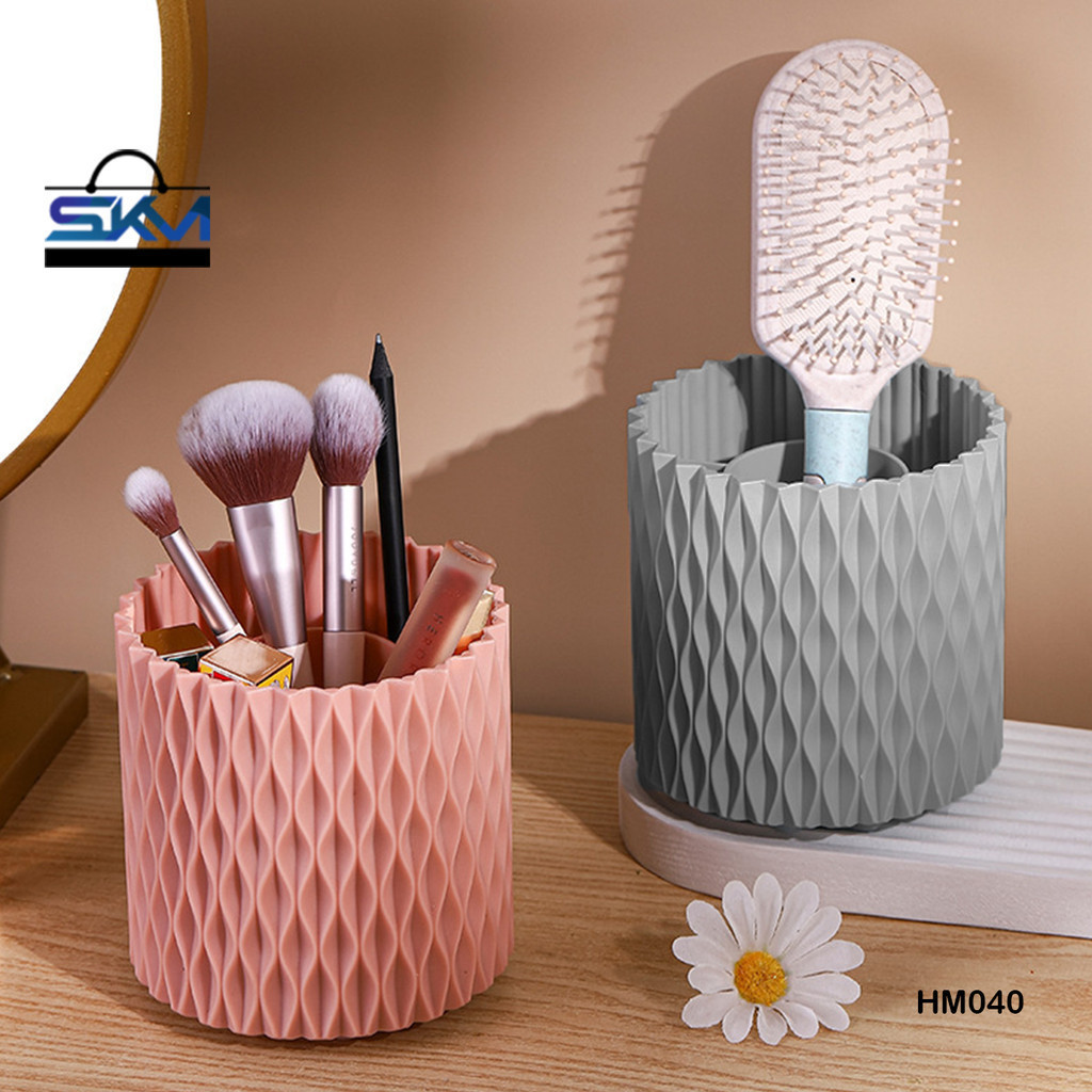 SKM Rotating 360 Make Up Brush Storage HM040 | Shopee Malaysia