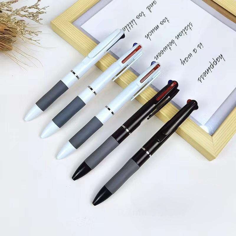 3-in-1 Multicolor Ballpoint Pen 0.7mm Retractable Fine Point Pens for ...