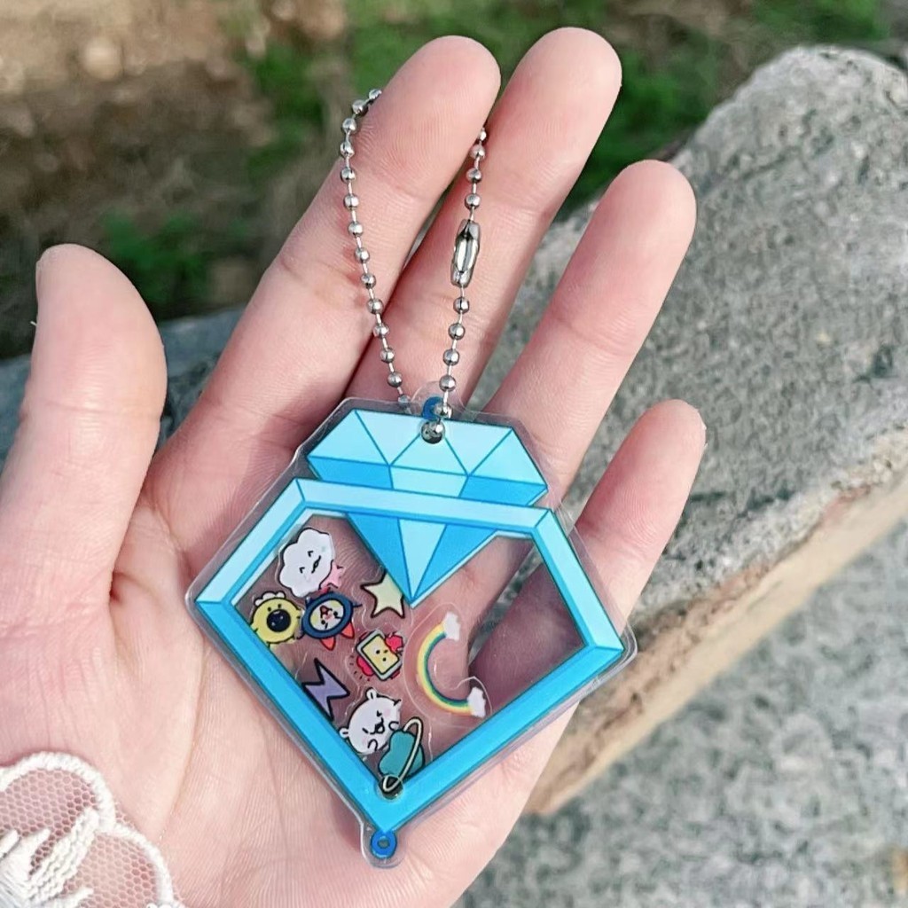 Kpop TREASURE Cute Cartoon Characters TRUZ Keychains Acrylic Sandwich ...