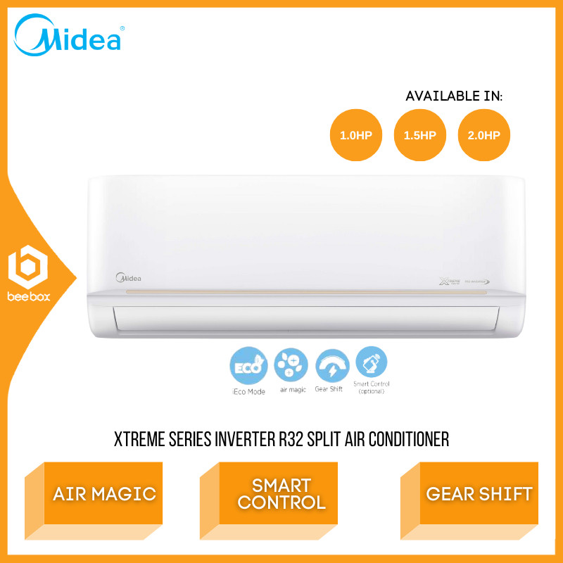 Midea Xtreme Inverter 32 Split Air Conditioner 1.0HP 1.5HP 2.0HP MSXE-10CRDN8 MSXE-13CRDN8 MSXE ...