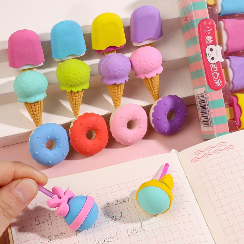 Creative Funny Bald Eraser - Versatile Shapes Funny Rubber - INS ...