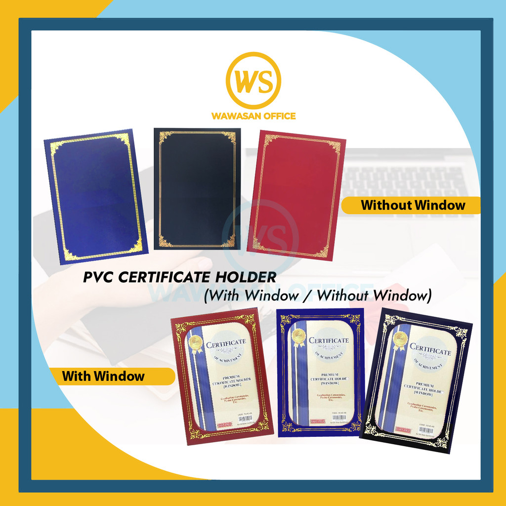 PVC A4 Certificate Holder / Certificate Folder / Folder Sijil Folder ...