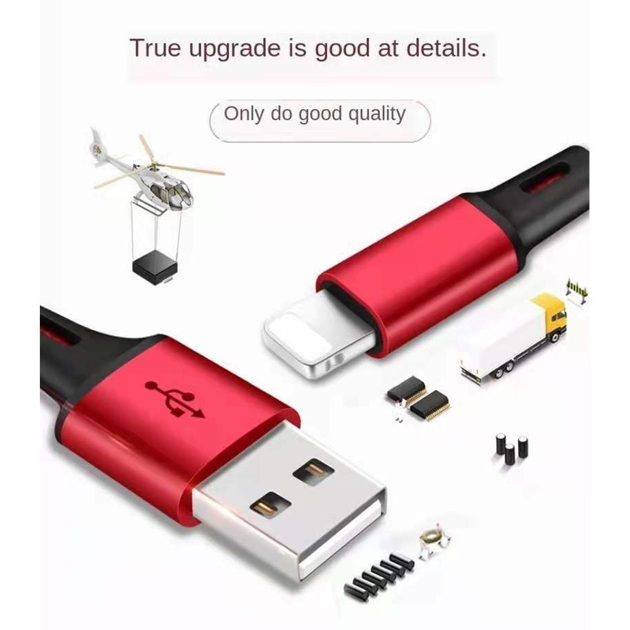 WASS 3 In 1 USB Fast Charging Cable Type C Micro Multi Charger Cable ...