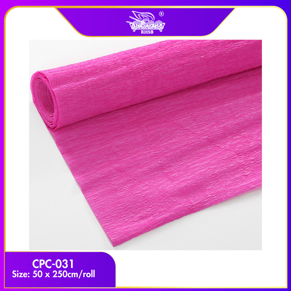 50 x 2.5meter COLOR CREPE PAPER / KERTAS CREPE PAPER/ KERTAS WARNA ...