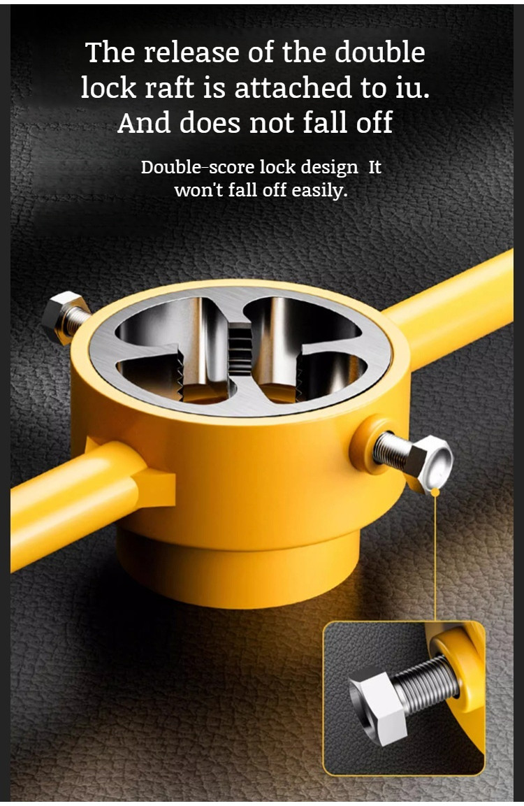 [Accurate]6PC plastic pipe threading tool PVC/NPT plastic pipe set of ...