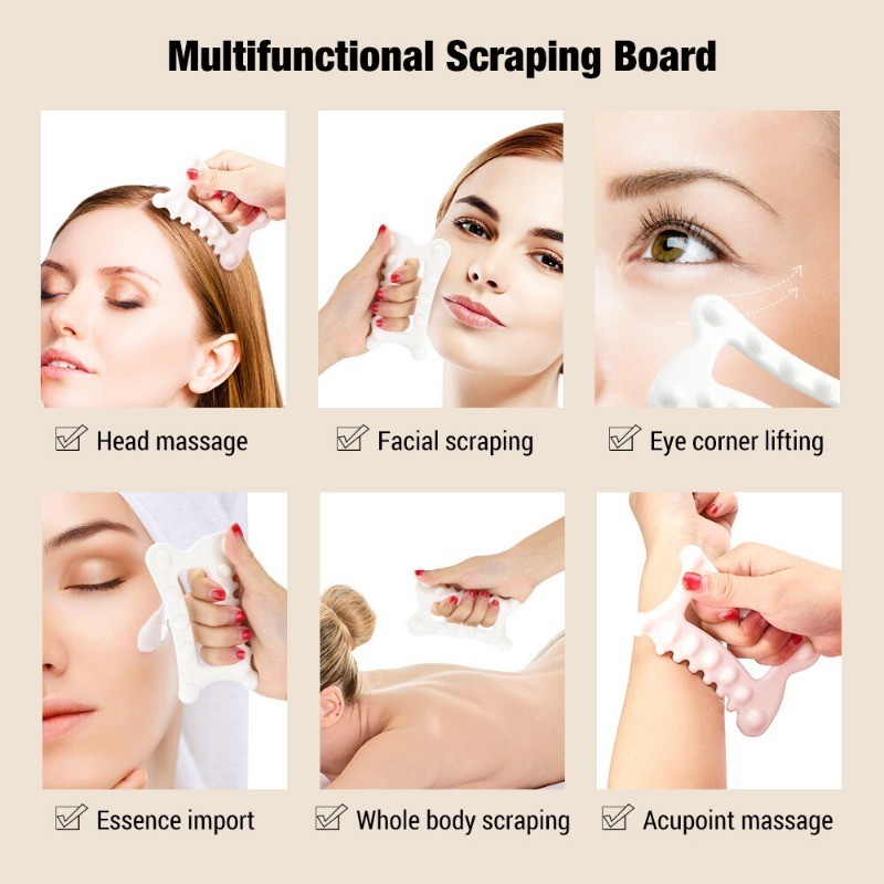 Gua Sha Scraping Massage Board Face Neck Back Leg Body Relaxation ...