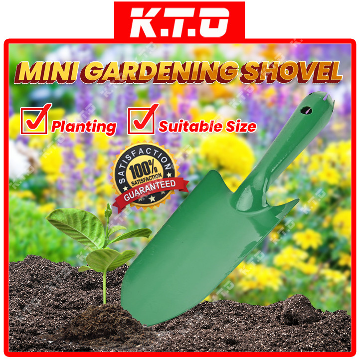 Mini Metal Handle Garden Spade Shovel Gardening Plant Tool Scoop / Alat ...