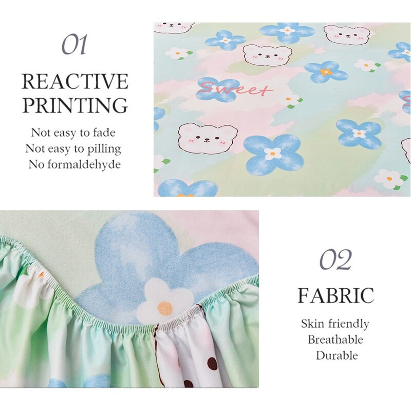 Cadar katil murah cetakan haiwan comel, cadar katil berketumpatan ...