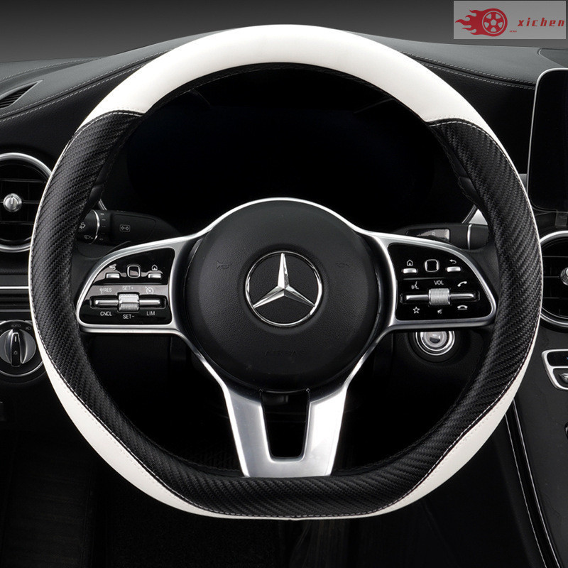 Luxury Simple Leather PU Waterproof UV Resistant Car Steering Wheel ...