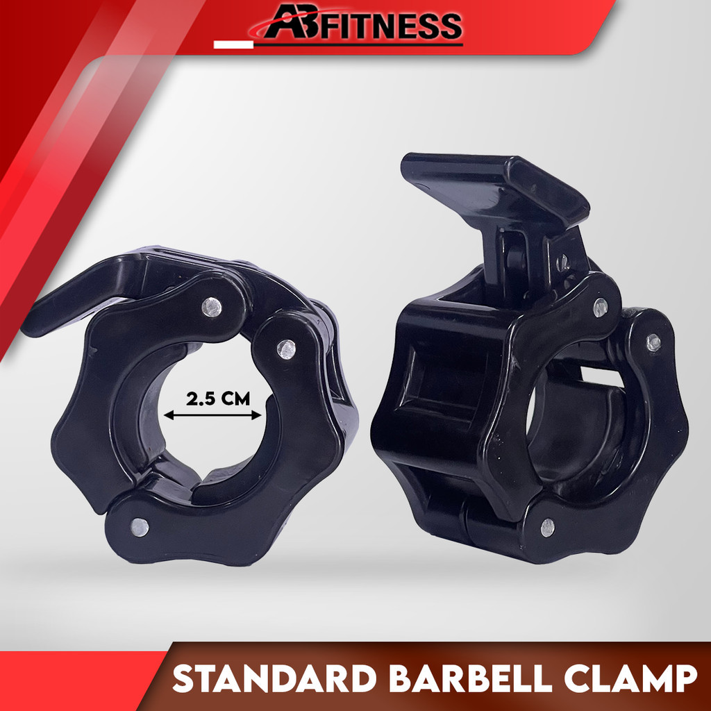 1 Pairs of 25mm Standard Barbell Lock Clamp - BLACK | Shopee Malaysia