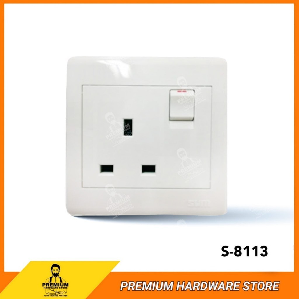 SUM 13 AMP Single Swich Socket with SIRIM S-8113 Power Plug Wall ...