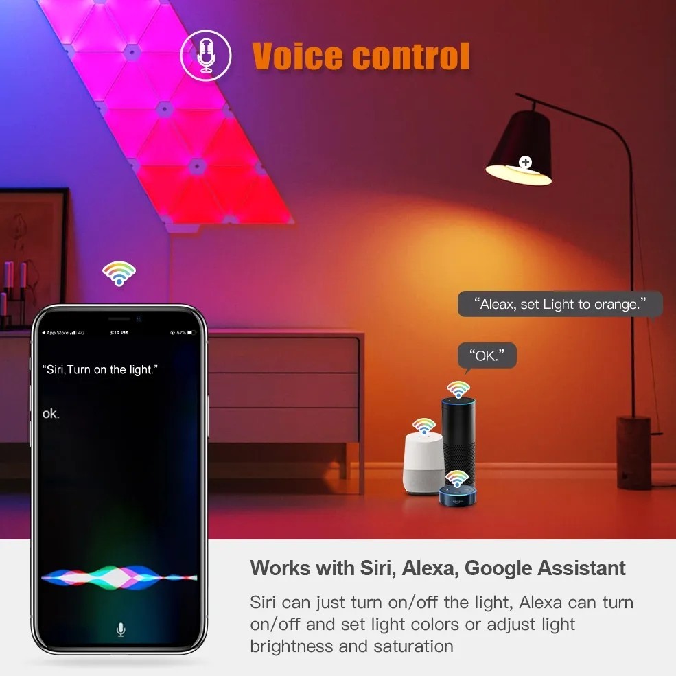 Tuya Smart Light Change Color Wifi Bulb 6W E14 LED Bulb APP Voice ...